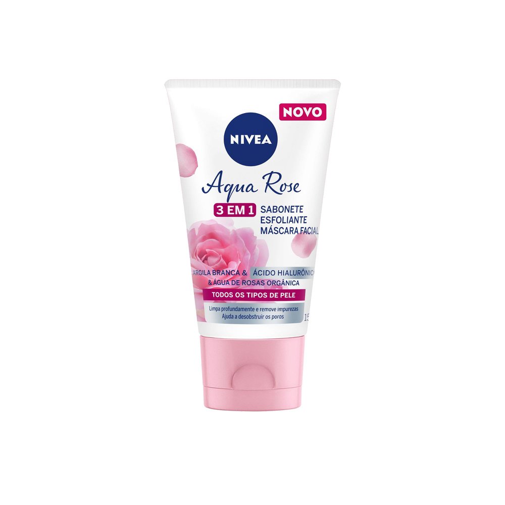 Esfoliante Facial Nivea 3 em 1 Aqua Rose 150ml - Coop Drogaria