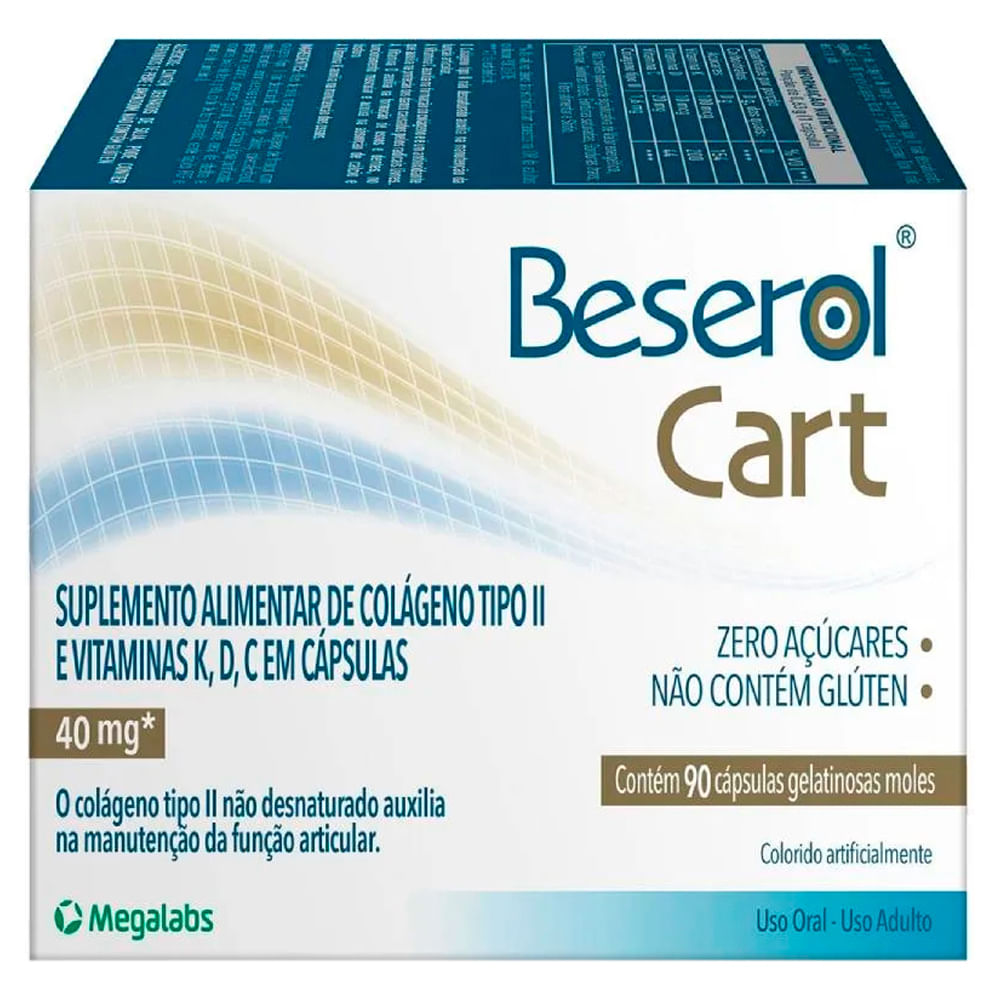 Beserol Cart Megalabs | 90Cáps - Coop Drogaria