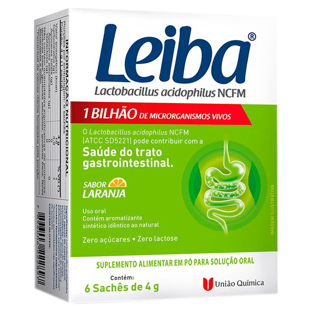 Leiba União Química 2000MI Laranja 4g | 6 Sch - Coop Drogaria