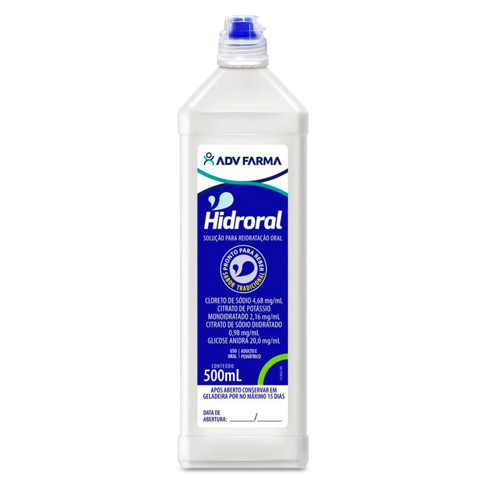 Hidroral ADV Farma Solução Oral Natural 500ml - Coop Drogaria