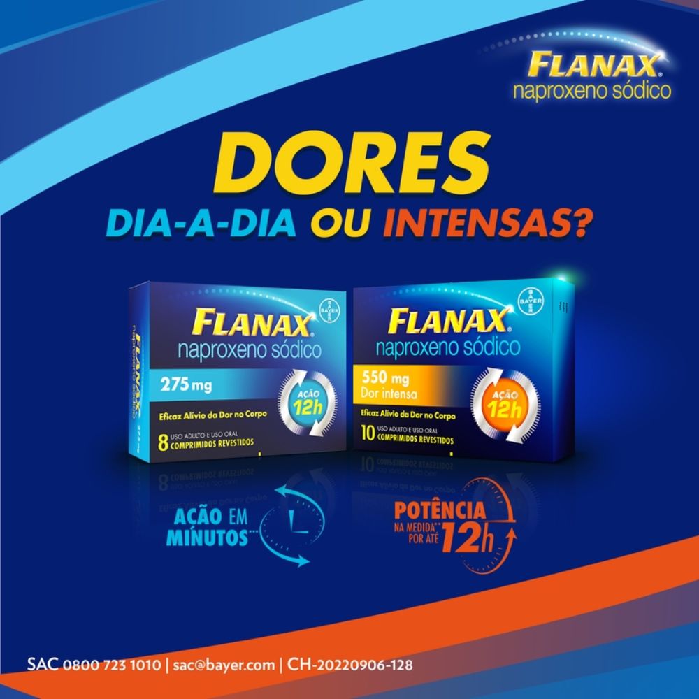 Flanax Bayer 550mg | Com 15 Comprimidos - Coop Drogaria