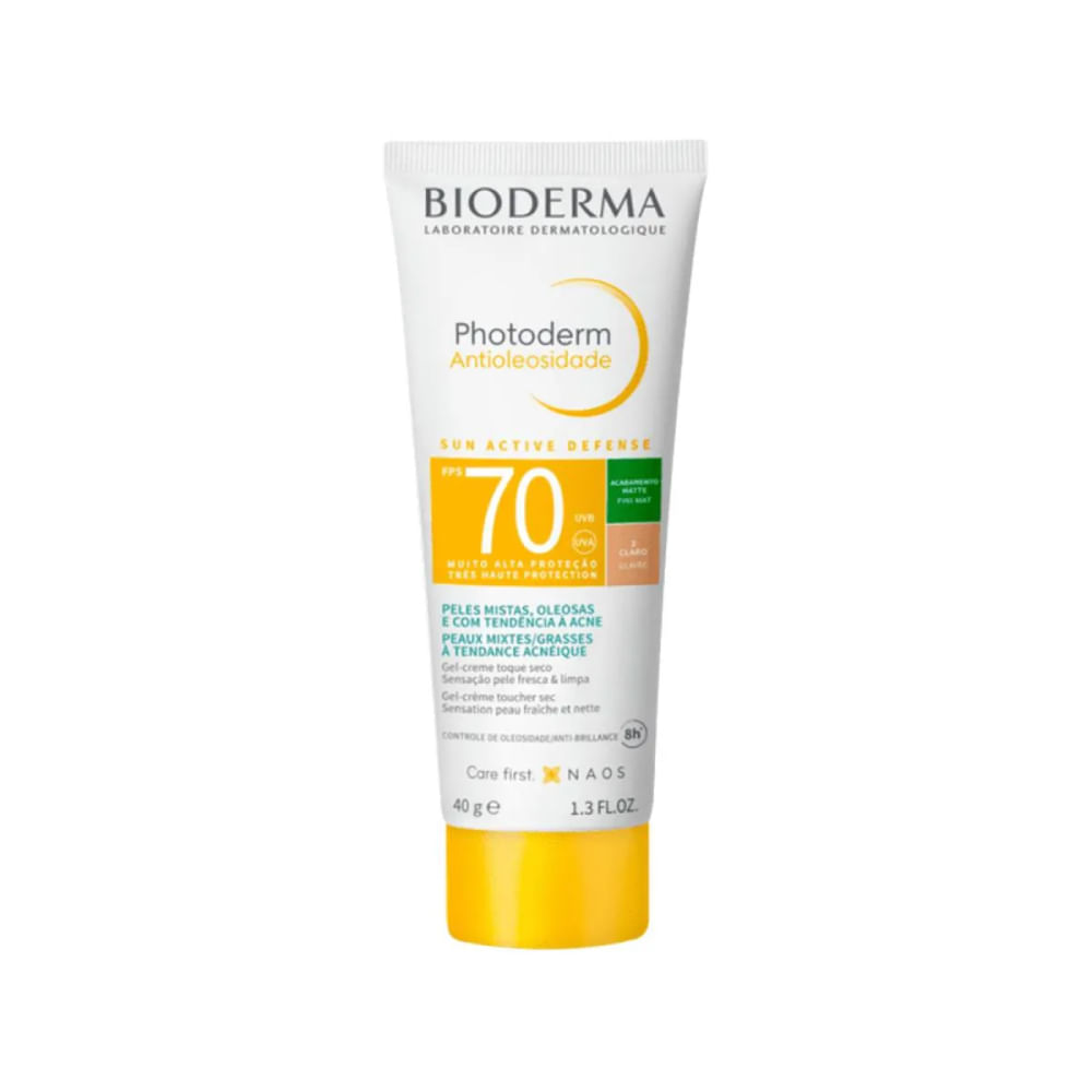 Protetor Solar Facial Bioderma Photoderm Antioleosidade FPS70 2 Claro ...