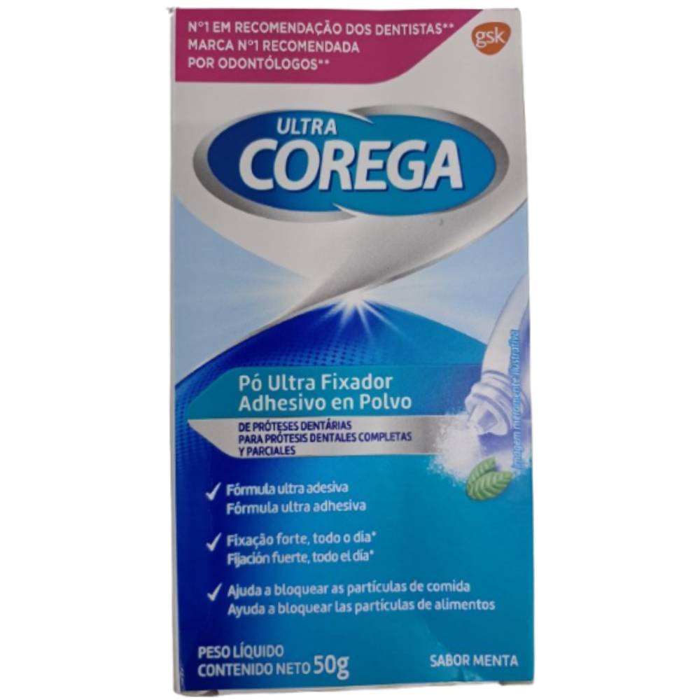 Pó Fixador de Dentadura Corega 50g - Coop Drogaria