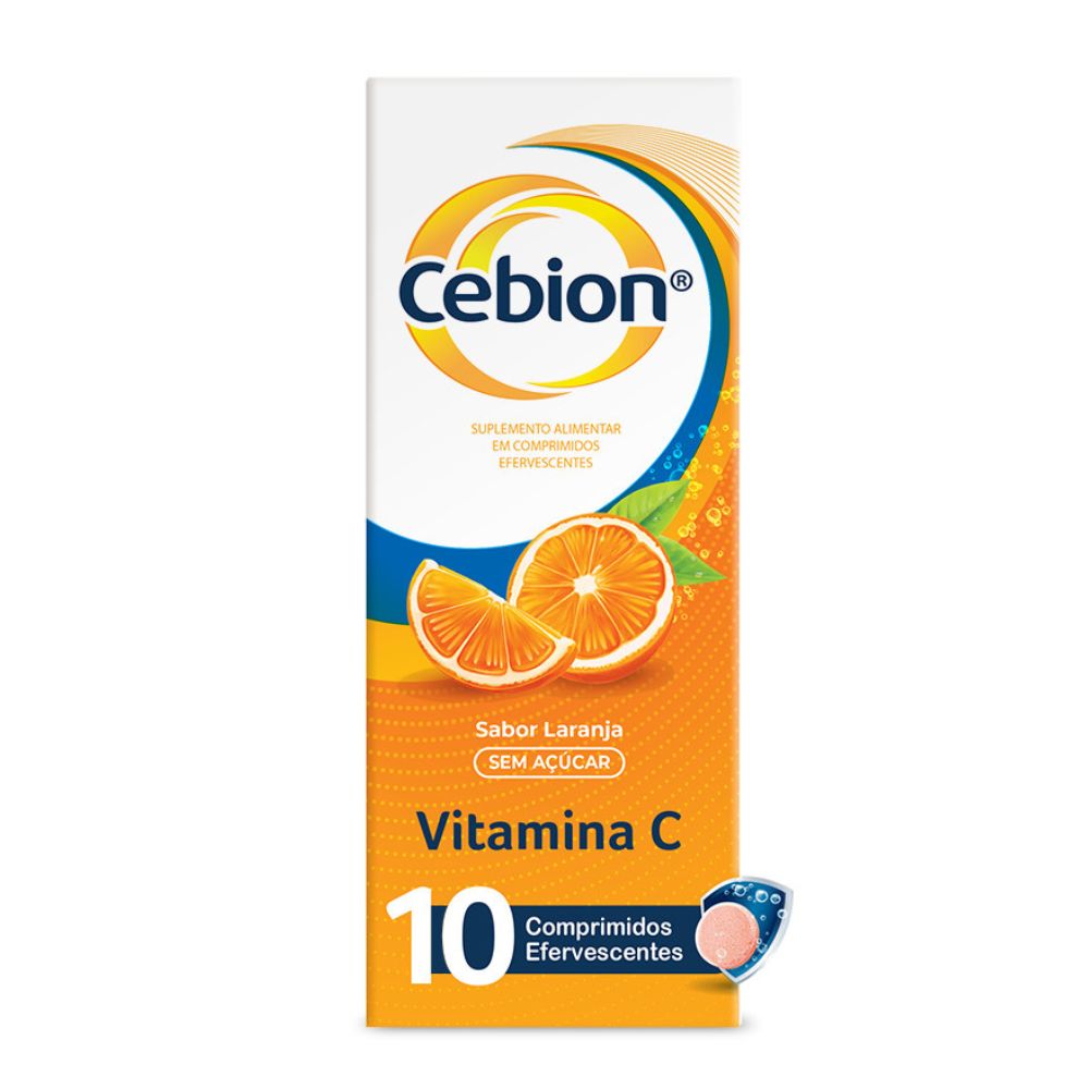 Cebion Vitamina C Efervescente 10 Comprimidos Sabor Laranja - Coop Drogaria