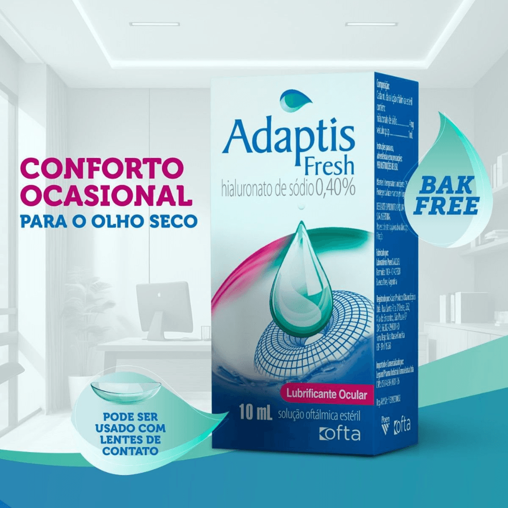 Colírio Adaptis Fresh 0,4% 10ml - Coop Drogaria