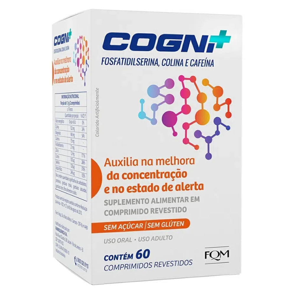 Cogni Mais Concentração e Memória 60 Comprimidos - Coop Drogaria