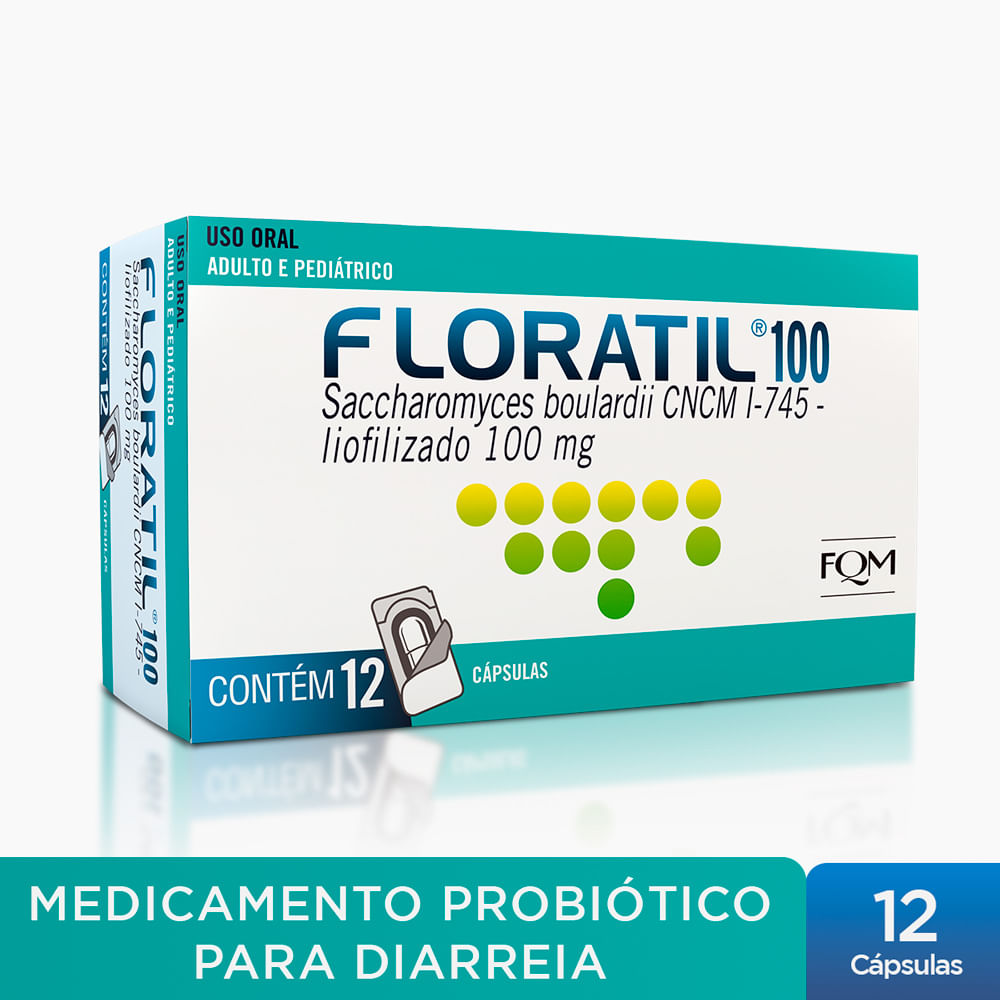 Floratil 100mg Probiótico 12 Cápsulas - Coop Drogaria