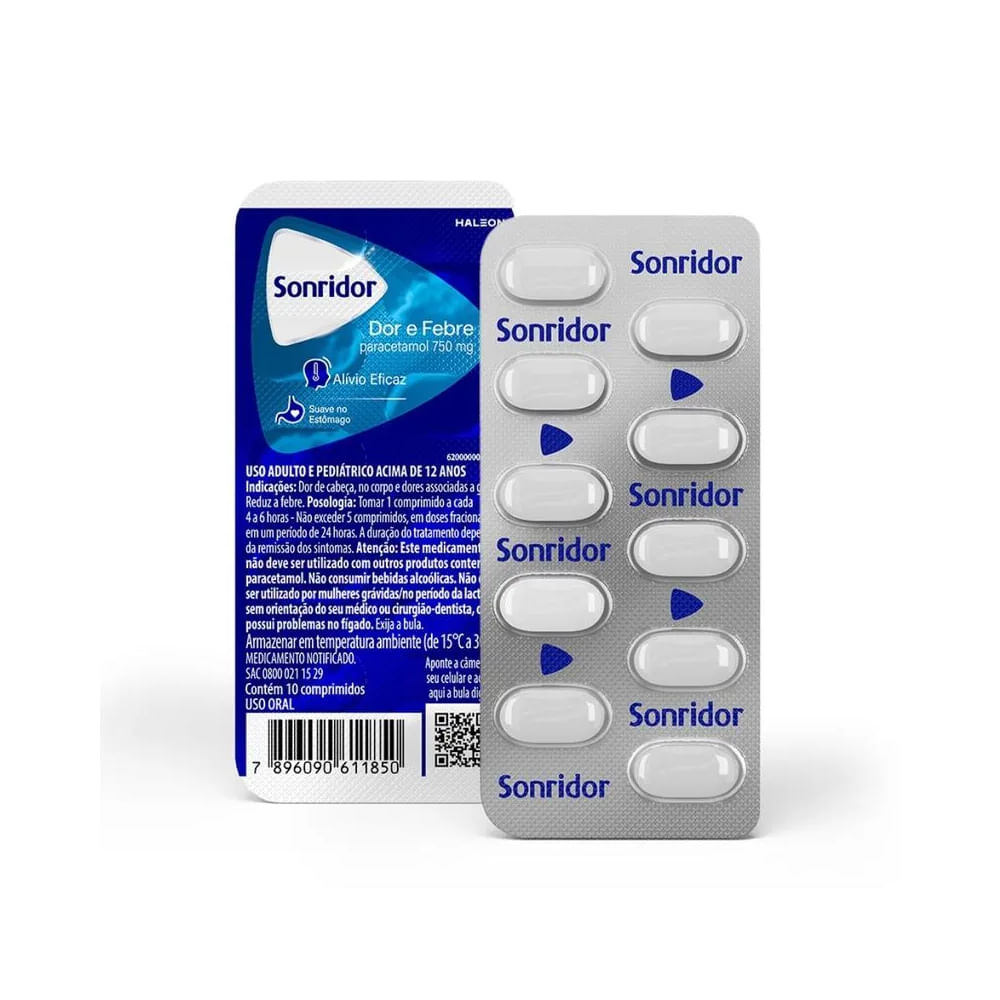 Sonridor Dor E Febre 10 Comprimidos - Coop Drogaria