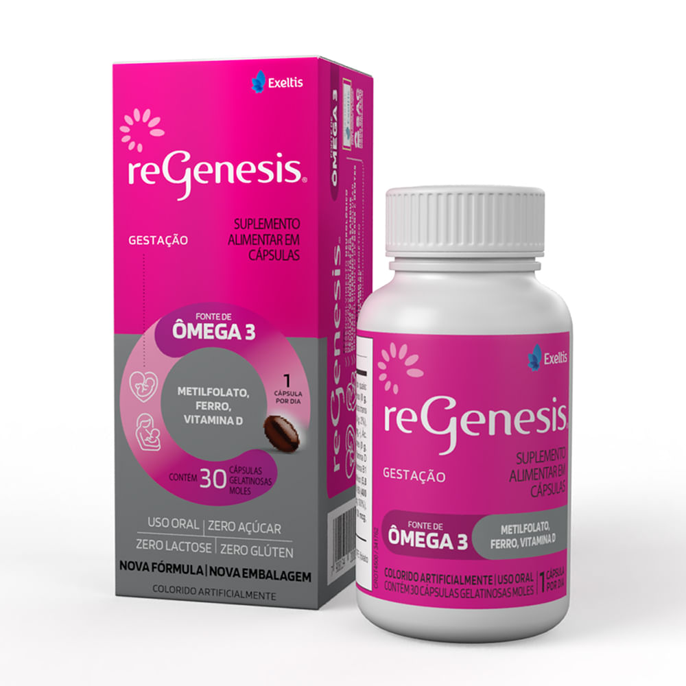 Regenesis Exeltis | Com 30 Cápsulas - Coop Drogaria