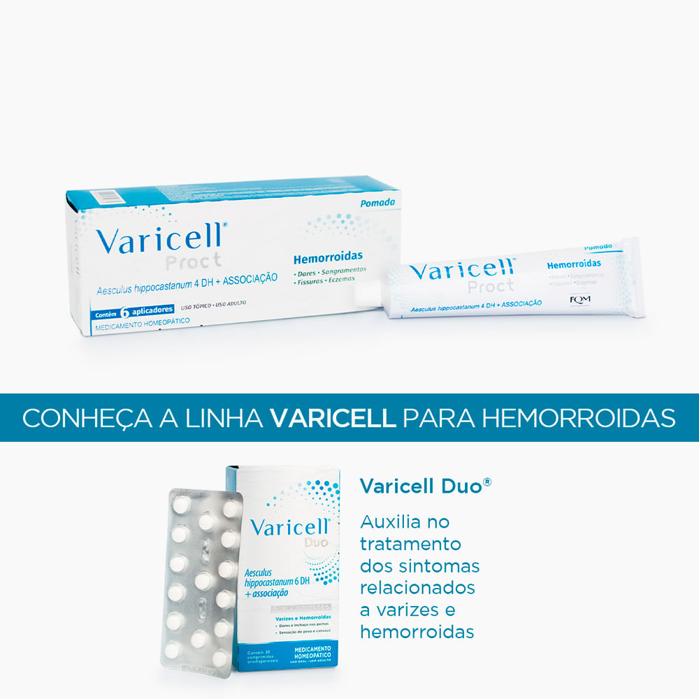 Varicell Proct Pomada para Hemorroida 25g | Com 6 Aplicadores - Coop ...